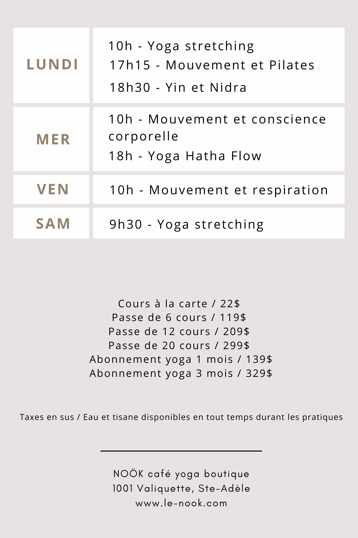 Studio de Yoga – NOÖK